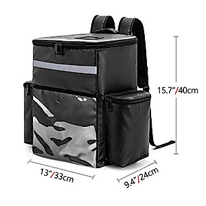 Trunab 31L Leakproof Food Delivery Backpack Waterproof Cooler Backpack for Beach, Picnic, Camping, Uber Eats, Doordash