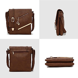 MKF Collection Crossbody Bags for Women, Sling bag Vegan Leather Shoulder bag Ladies Small Purse Handbag by Mia K