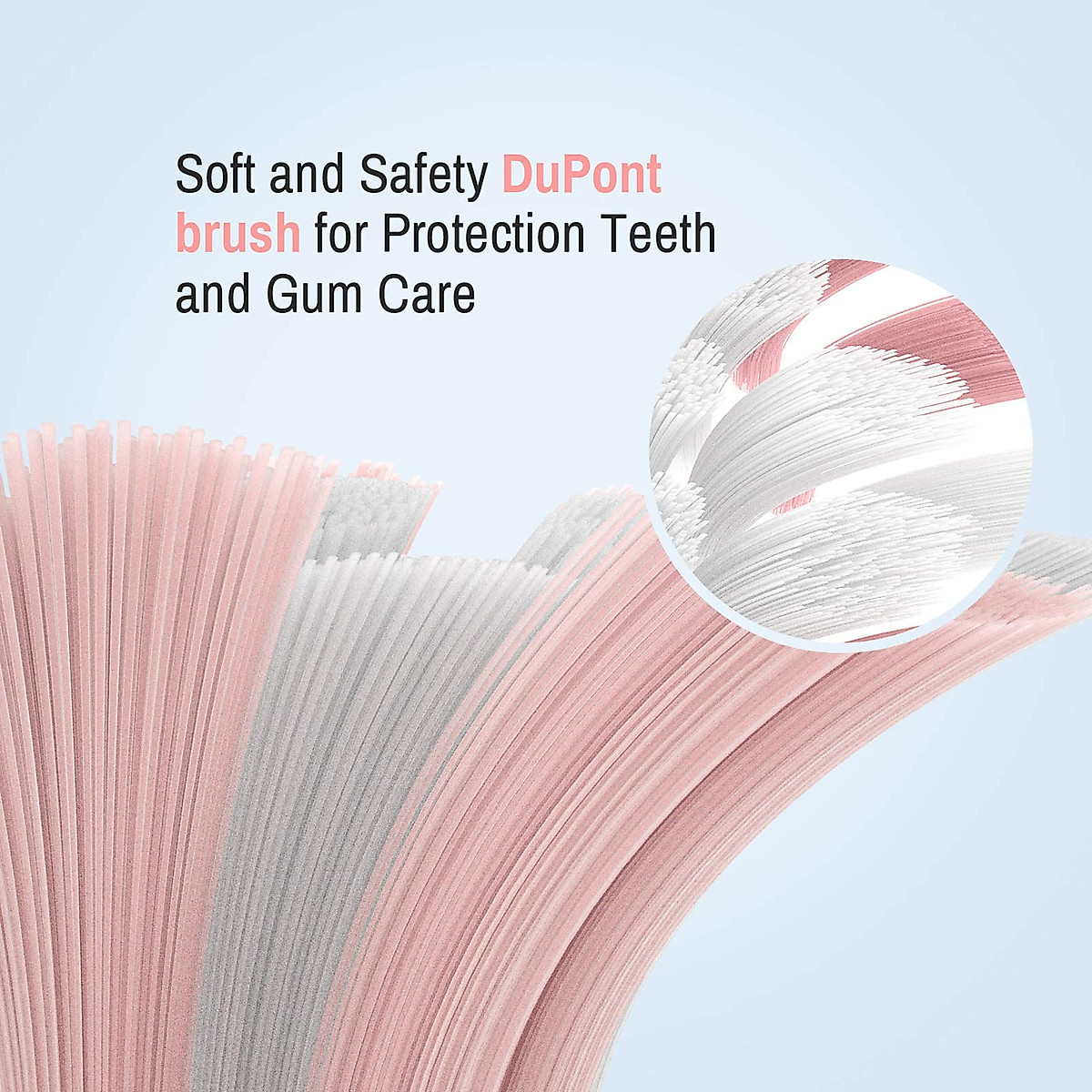 DIKLA Sonic Electric Toothbrush for Adults Dissolve Plaque on Teeth, Vibrating Toothbrush 4 Modes with Smart Timer 44,000 VPM Motor Whitening Rechargeable Cordless Fast Charge(Pink)