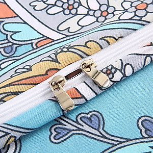 YUDACHU Futon Floor Mattress Cover with Zipper, Cotton Japanese Futon Cover Twin Size, Machine Washable Soft Skin-Friendly Tatami Mattress Cover for Dust Protection