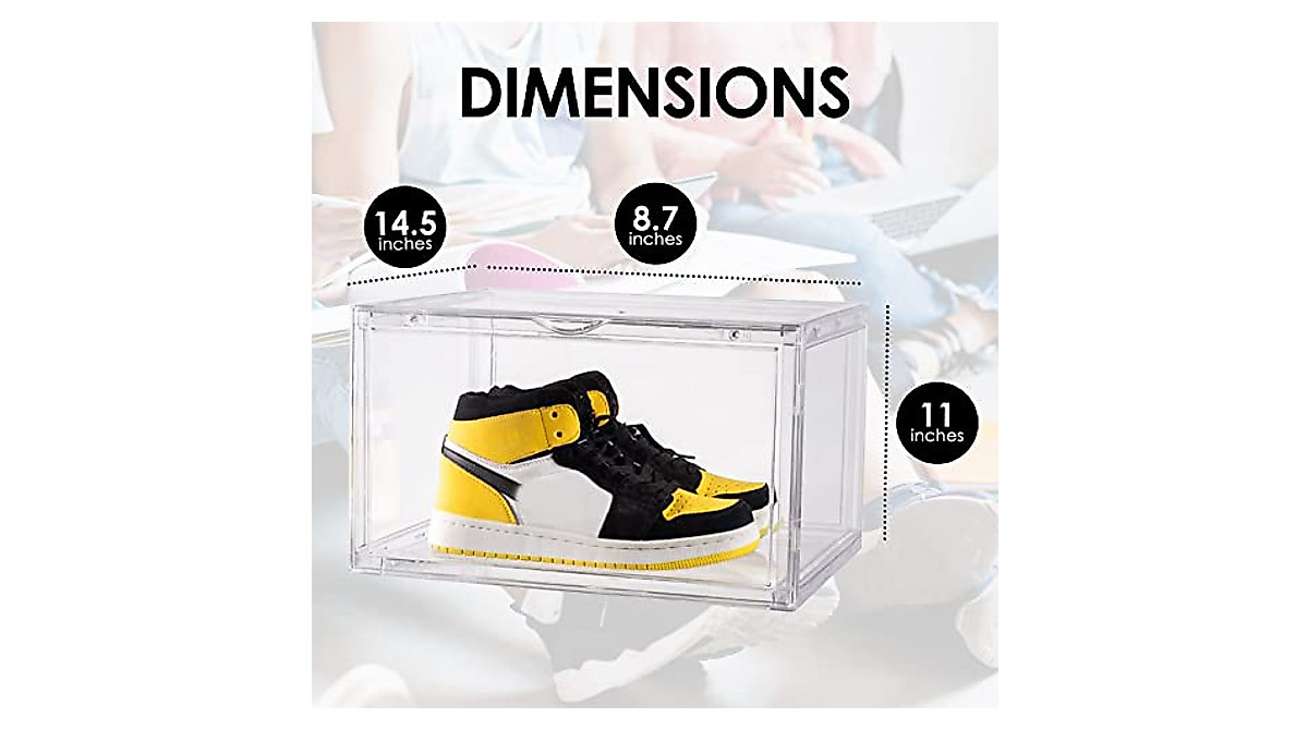 Stackable Clear Shoe Display Case for Sneaker Storage