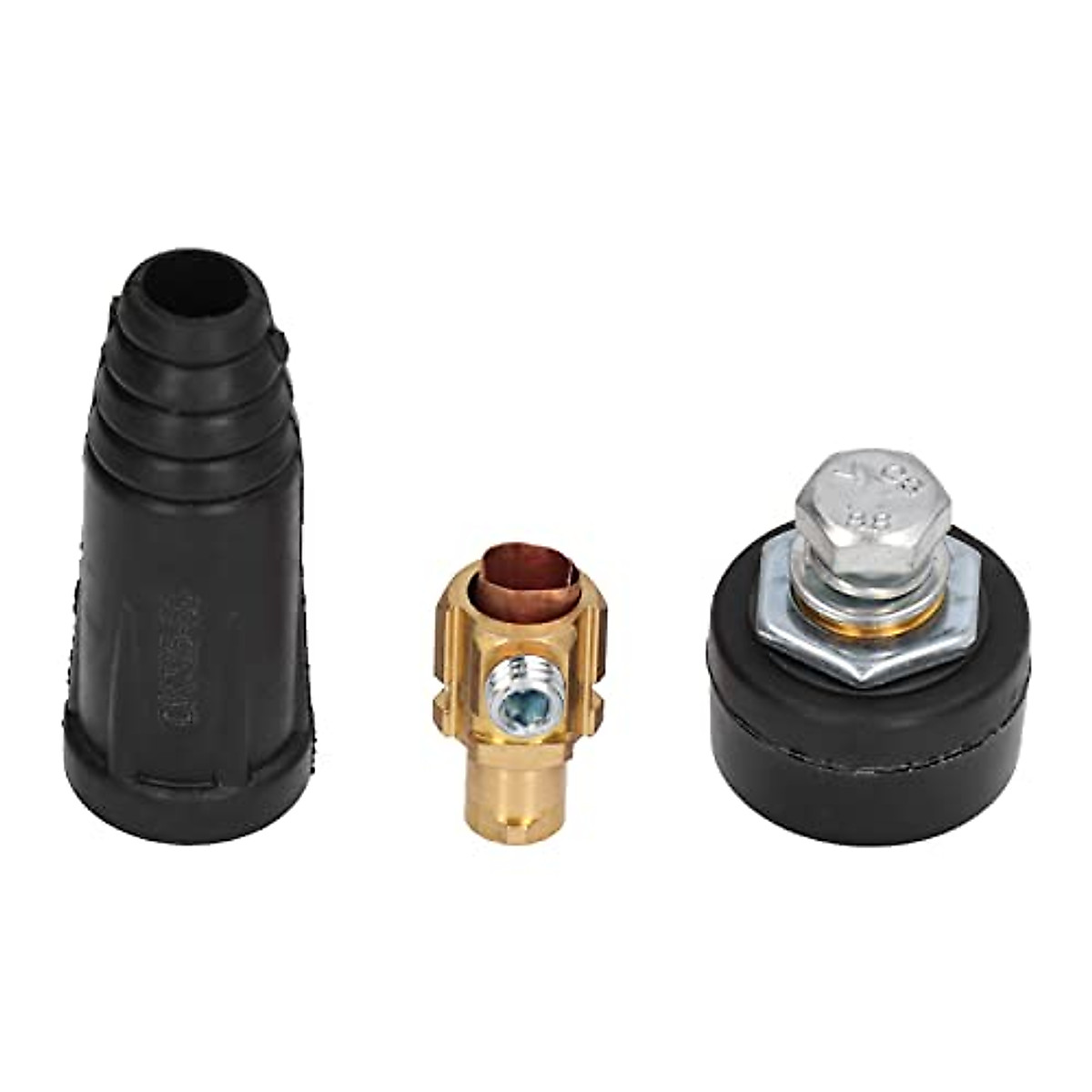 Welding Cable Connector, 5 Sets Wide Use European Style Firm Fixing Welder Cables Plug Socket for Machine
