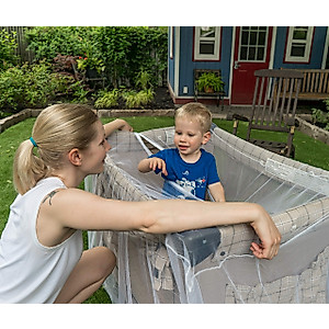 Pack n Play Net with Zippers - Fits Baby Crib, Stroller and Playpen - Universal Size Portable Durable Mesh Netting with Elastic - Complete with Storage Bag Bonus