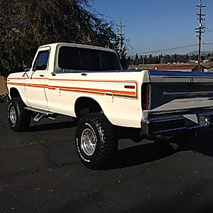 KYYET Rear Red Lens Side Marker Light Housing Fits for Ford F Series Truck 1973-1979/ Bronco 1978-1979/ E-Series Econoline 1975-1991