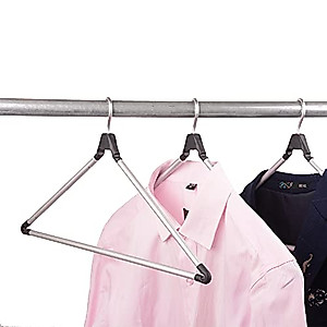 KADBLE Aluminum Alloy Travel Folding Hanger，Car Hanger, Clothes Hanger for Holiday Camping and Home Travel
