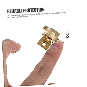 LIGHTAOTAO 4 Sets Automatic Window Latch Cabinet Elbow Window Safety Locks Elbow Catch Brass Elbow Door Elbow Window Device Lock for Cabinet Doors Brass Window Catch Equipment Copper Cupboard