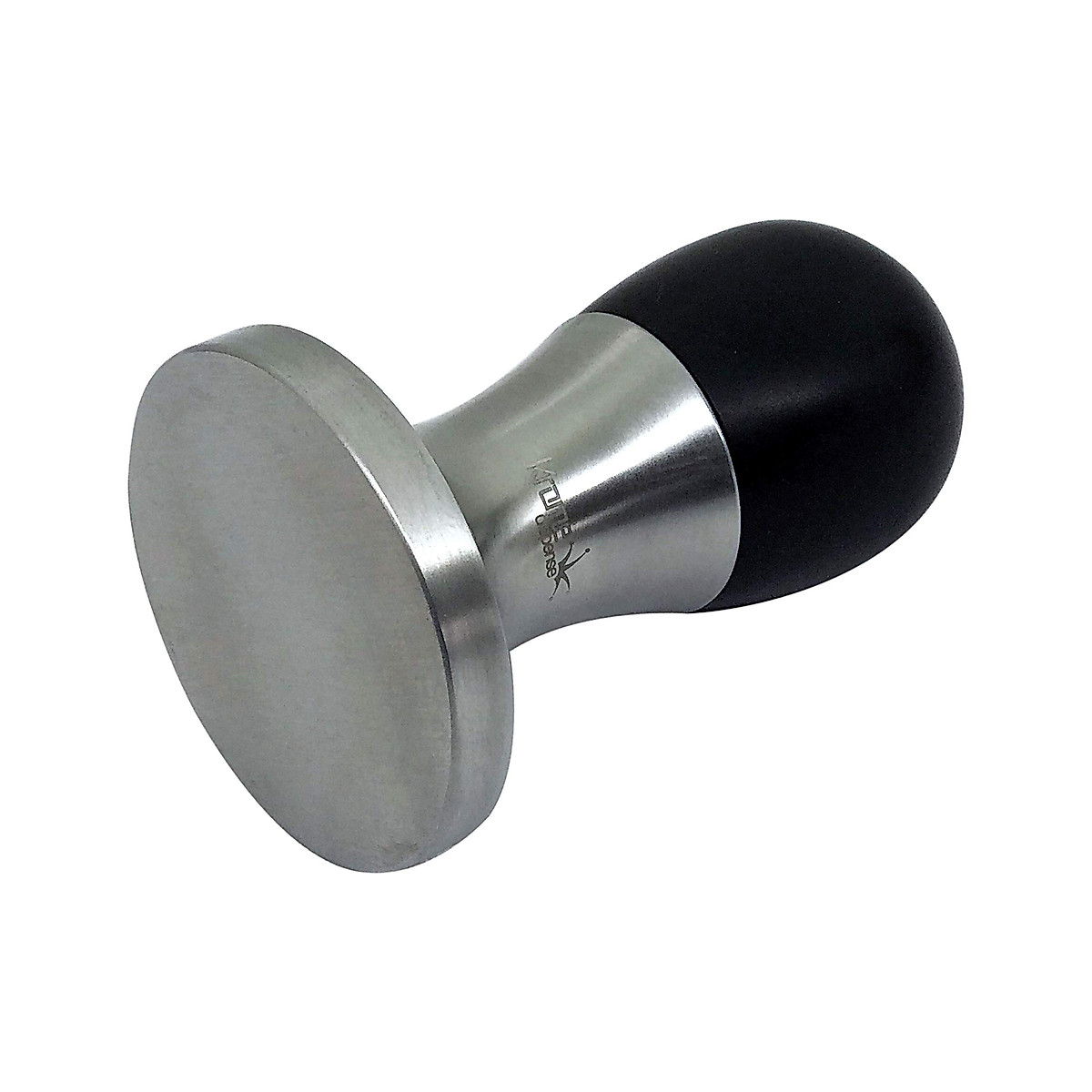 Krome Dispense 53 mm Stainless Steel Round Handled Krometamp Coffee Tamper, Barista Flat Base Style- C2279