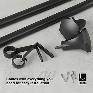 Umbra Sita Adjustable Curtain Rod 36 to 72 Inches