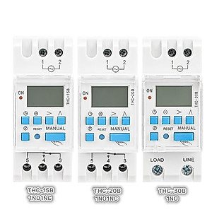 THC Astronomical Timer Switch LCD Display 16A 20A 30A Latitude Switch 110V 220V Programmable Timer (Color : THC15B-220V)