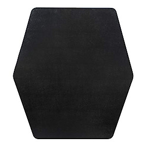 Game Zone Chair Mat, for Hard Floor/Medium Pile Carpet, 42 x 46, Black (121563)