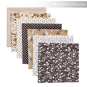 100 PCS Cotton Craft Fabric Bundle Squares Patchwork Lint Different Designs 4 X 4 inches (10cm x 10cm) for DIY Sewing Quilting Scrapbooking Pieces 4×4in Assorted Printed