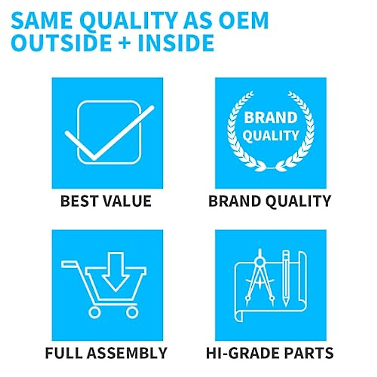 kanbun 2pcs Disc Brake Rotor Set Rear Left Driver and Right Passenger Side Coated Cast Iron Performance Drilled and Slotted 2882970058