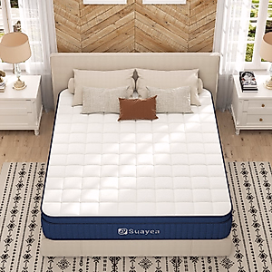 King Size Mattress 12 Inch, King Mattress in a Box, Medium Firm Hybrid Mattress King Size, Ultimate Motion Isolation with Memory Foam and Pocket Spring, Strong Support