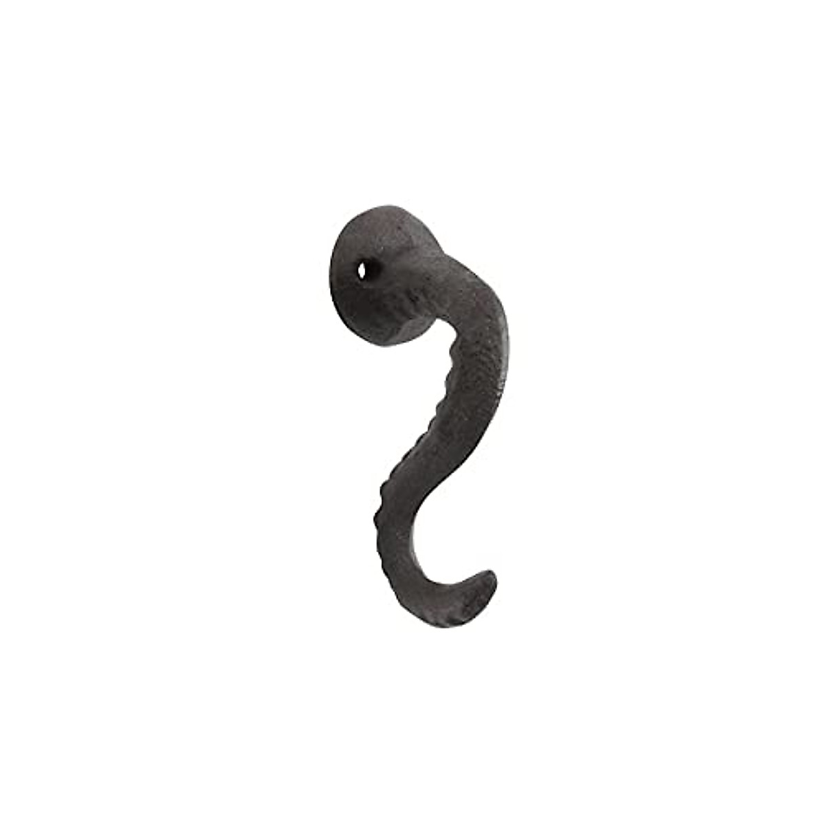 Handcrafted Nautical Decor Cast Iron Octopus Tentacle Decorative Metal Wall Hook 4.5"