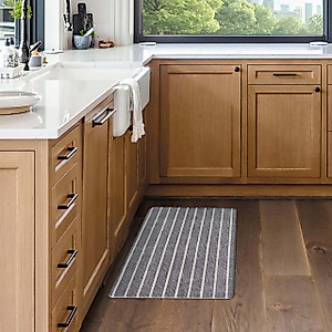 Lucky Brand Printed Wellness Mat - Cushioned Comfort Kitchen Mat - Easy to Clean - Anti-Fatigue & Skid-Resistant - 12mm Montanita Print 20" x 39" - Grey