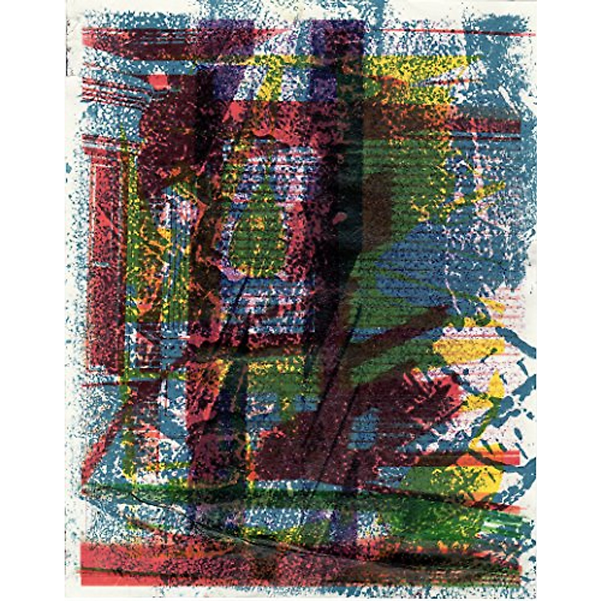 Brooklyn street shadow monoprint