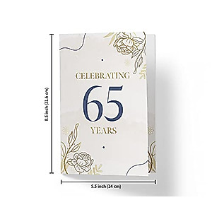 65th Birthday Card for Him Her - 65th Anniversary Card for Dad Mom - 65 Years Old Birthday Card for Brother Sister Friend - Happy 65th Birthday Card for Men Women | Karto – Golden Age
