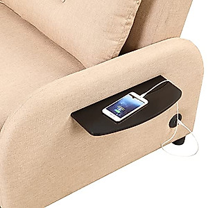 3 in 1 Convertible Loveseat Sofa with Pull-Out Sleeper&Adjsutable Backrest,Multi-Functional Folding Recliner Accent Futon Sofá Chair,Upholstered Lounge Chaise Couch Armchair for Living Room
