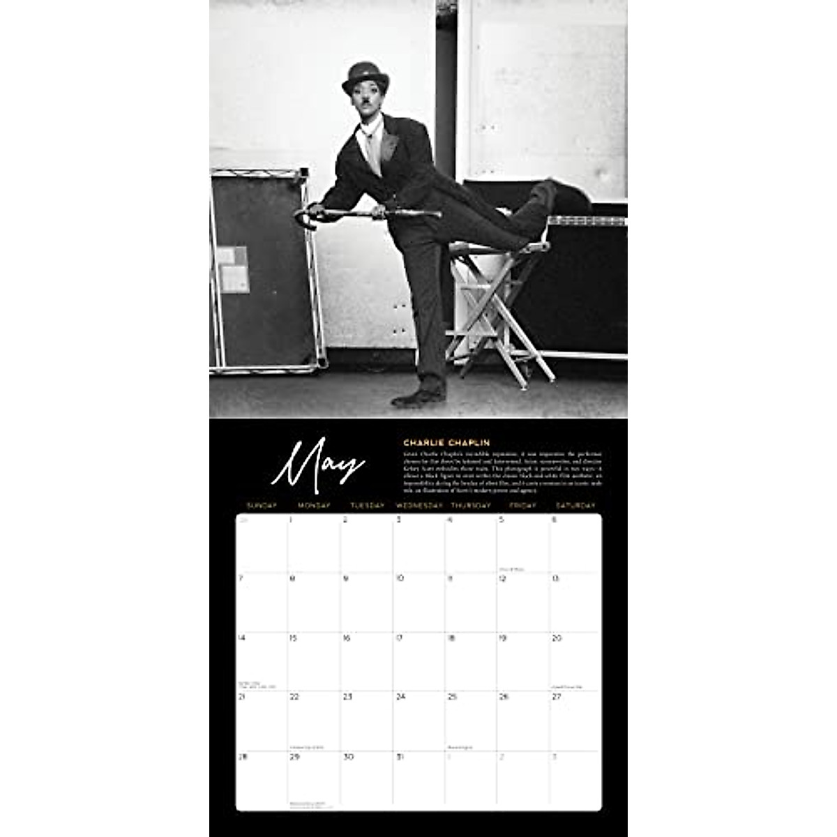 2023 Black Hollywood Wall Calendar: 12 Months of Iconic Movie Moments Reimagined with Black Stars (Photography Art Gift)