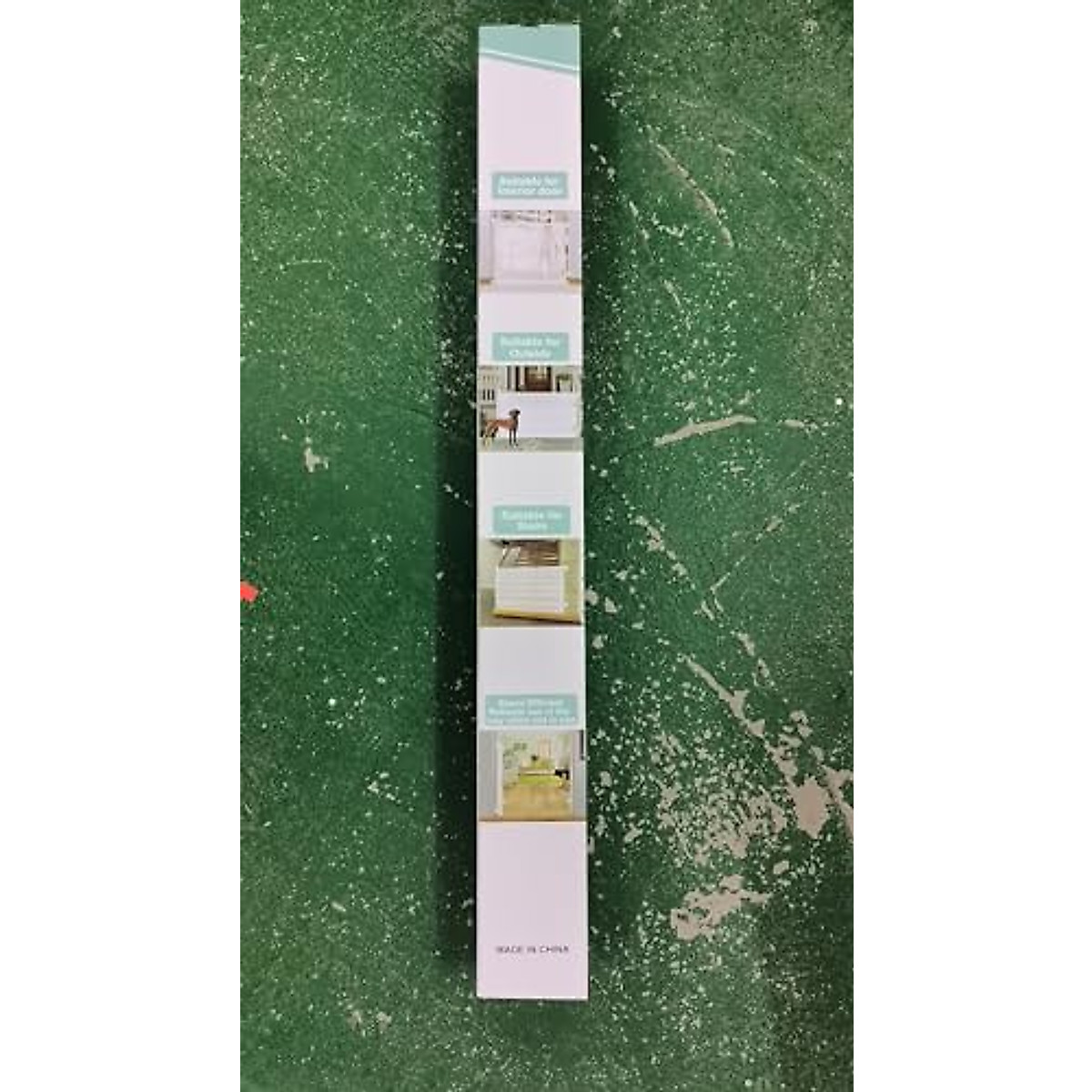 Retractable Baby Gate, Extra Wide Safety Kids or Pets Gate, 33” Tall, Extends to 55” Wide, Mesh Safety Dog Gate for Stairs, Indoor, Outdoor, Doorways, Hallways, Easy to Wipe(Grey)