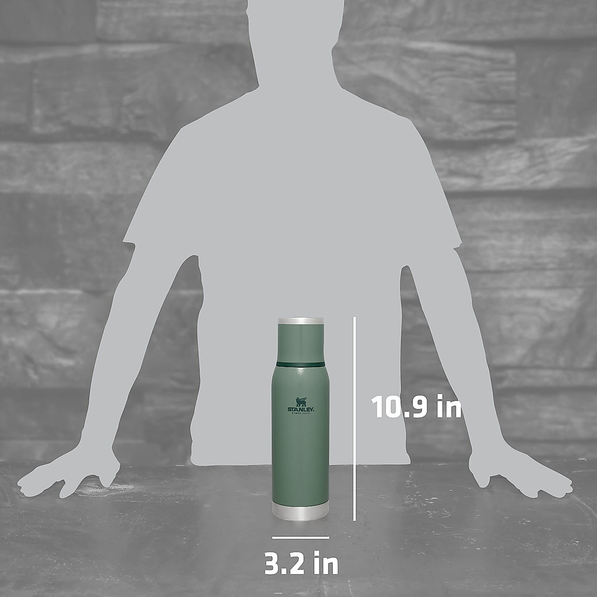 STANLEY Adventure To Go Insulated Travel Tumbler - 25oz - Leak-Resistant Stainless Steel Insulated Bottle with Insulated Cup Lid and Splash-Free Stopper