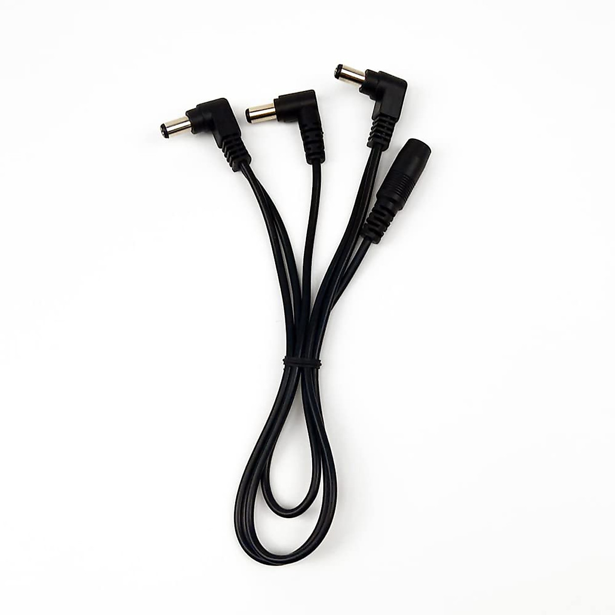 1 to 3 Way Daisy Chain Cable Guitar Effect Pedal Power Supply Splitter Cable Adapter Power Cable Black