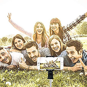 HEHUI Selfie Stick Tripod Stand Holder Extendable with Bluetooth Remote Compatible with Samsung Galaxy S7/7 Plus /S8/8 plus/S9/9 Plus iOS and Android Cellphone/Phone X/Phone 8/8 Plus