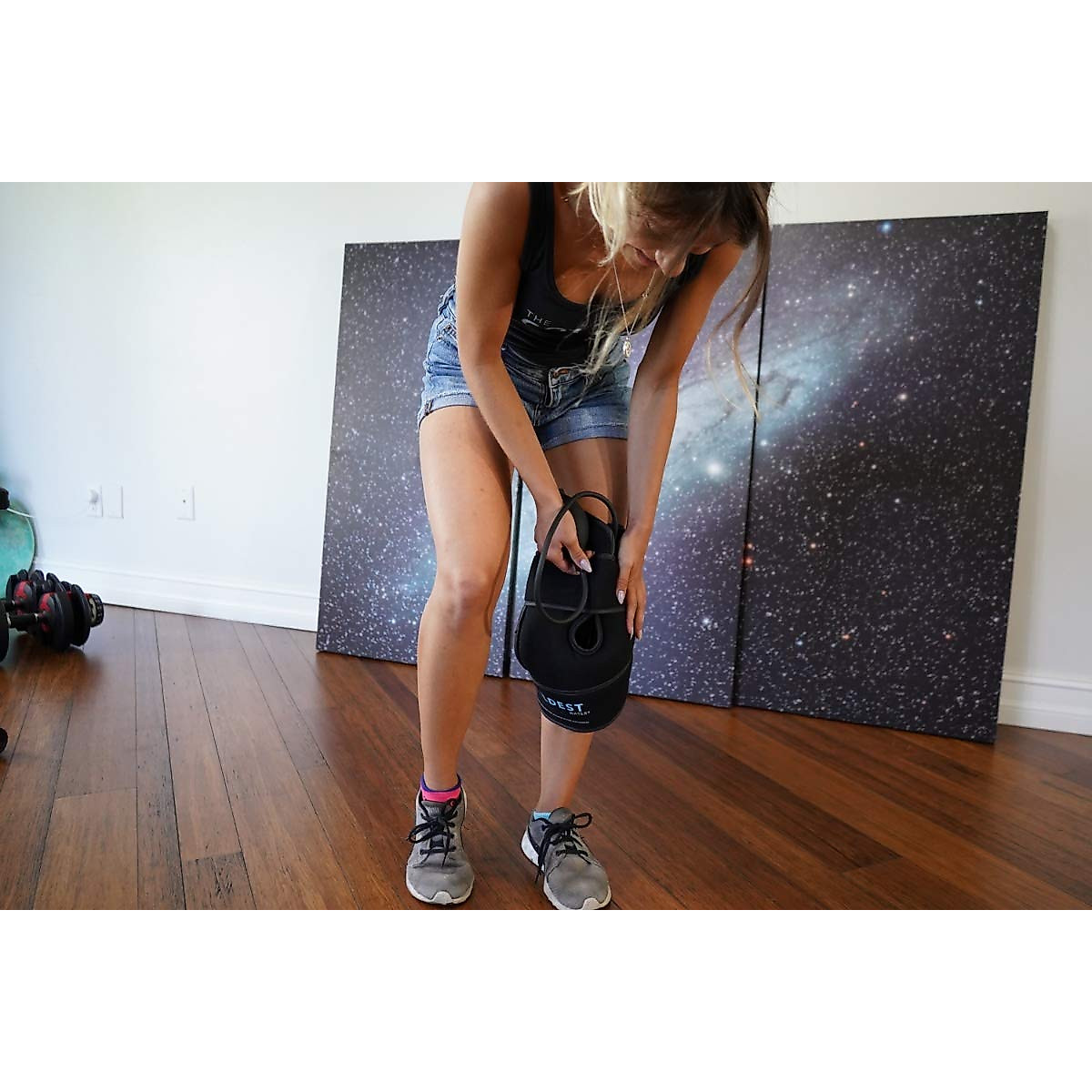 The Coldest Knee Ice Pack with Air Compression - Reusable Ice Packs Wrap for Targeted Cold Therapy - Knee Compression Sleeve for Knee Pain, Injury Recovery, Sprains, Swelling, & More