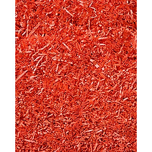 MagicWater Supply Soft & Thin Cut Crinkle Paper Shred Filler (1/2 LB) for Gift Wrapping & Basket Filling - Orange