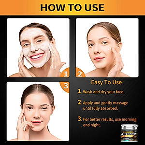 Retinol Cream for Face with Hyaluronic Acid, Moisturizer Anti Aging Collagen Cream for Women and Men, Reduce Wrinkles, Fine Lines, Day and Night,1.7 Fl Oz