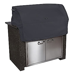 Classic Accessories Ravenna Water-Resistant 37 Inch Built-In BBQ Grill Top Cover, Black, Grill Cover, Grill Cover for Outdoor Grill, BBQ Cover
