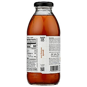 Eat The Change Just Ice Tea Organic Peach Oolong Tea, Kosher, 16 Fluid Ounces (Pack Of 12)