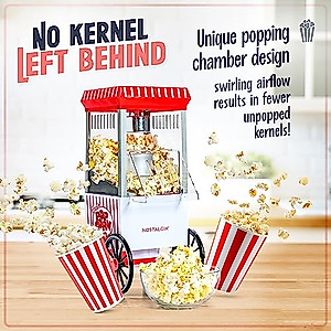 Nostalgia Popcorn Maker Machine - Professional Tabletop 4 Oz Kettle