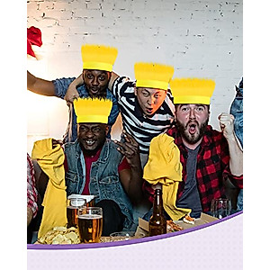 6 Pcs Hairy Headband Costume Headband Troll Crazy Hair Wig Accessories Head Decorations for Kid Adult Women Men Party Costume (Yellow)