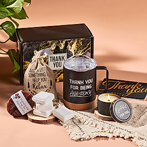 APRBOX Thank You Gifts Employee Appreciation Gifts Thanksgiving Gifts Christmas Gifts with Thank You Cards Spa Gift Baskets for Men Women Teacher Assistant Farewell Gift for Coworker Hostess Staff