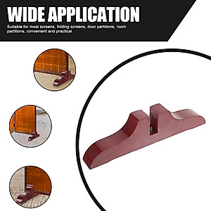 Wooden Screen Base Household Divider Bracket Wear-Resistant Screen Feet Wooden Divider Stand Wear-Resistant Divider Bracket Divider Supply Household Screen Feet