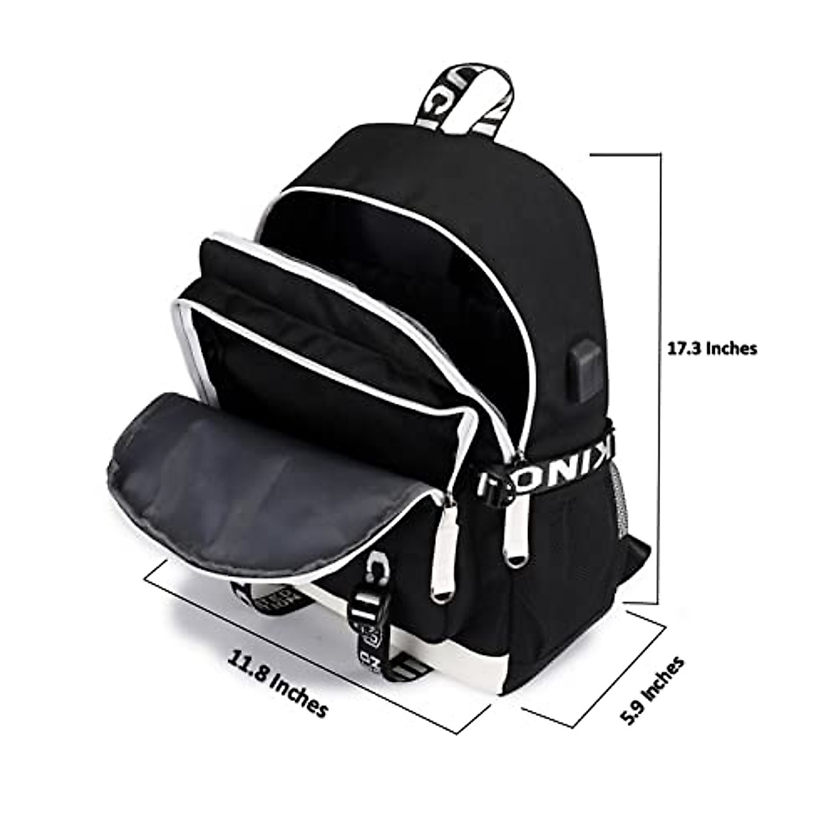 FIGHTINGGOLD JoJo Bizarre Adventure Backpack for College Rucksack Laptop Travel Bag Josuke Kujo Jotaro Dio Jolyne (I)