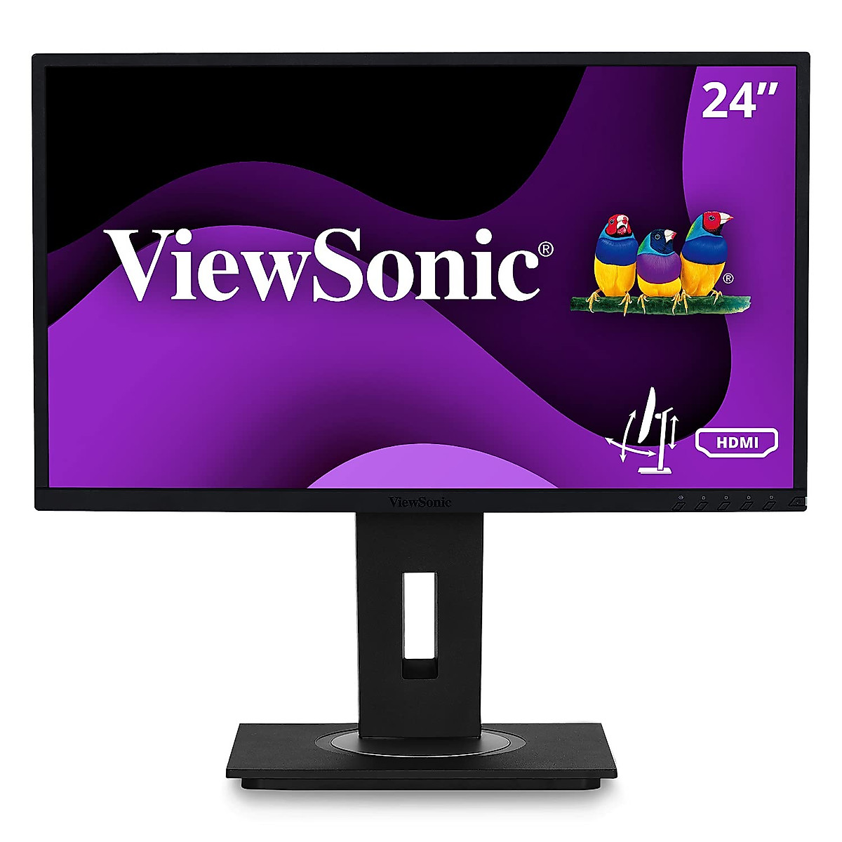 ViewSonic VG2448 24" 1080p Ergonomic Monitor HDMI, DisplayPort, USB, 40 Degree Tilt (Renewed)