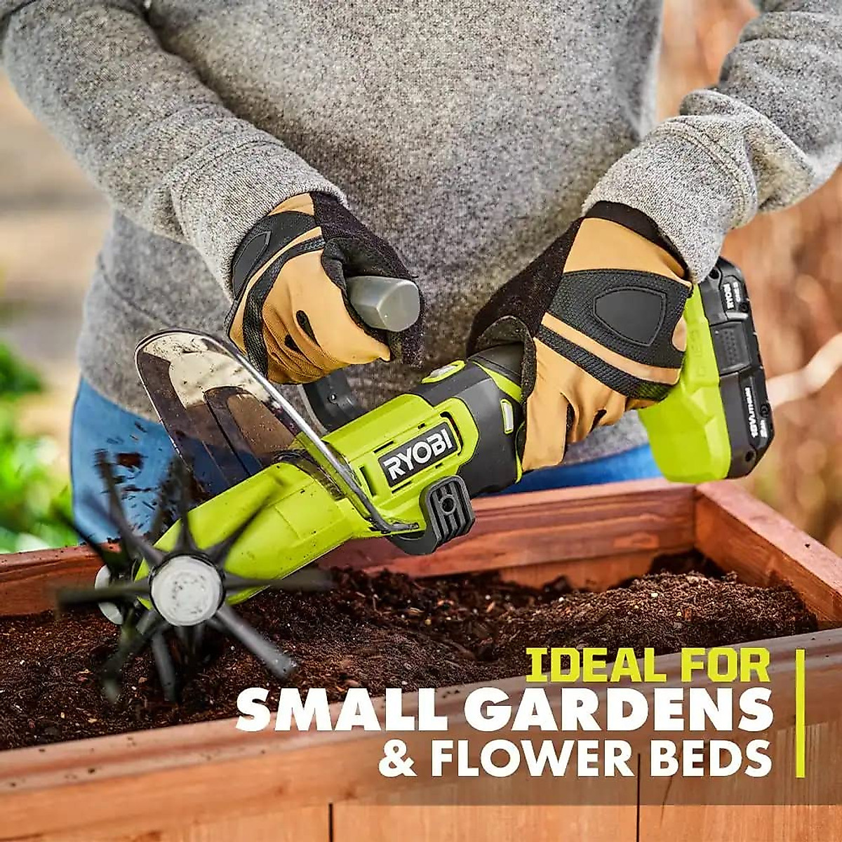 ONE+ 18V Cordless Compact Battery Cultivator with 2.0 Ah Battery and Charger