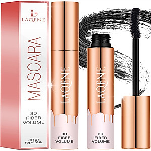 LAQENE Luxury Line: Mascara - Nourishing & Fabulous. Makes You Look Unforgettable. Smooth and Creamy Texture. Long Lasting Black Waterproof - Vegan And Cruelty Free.