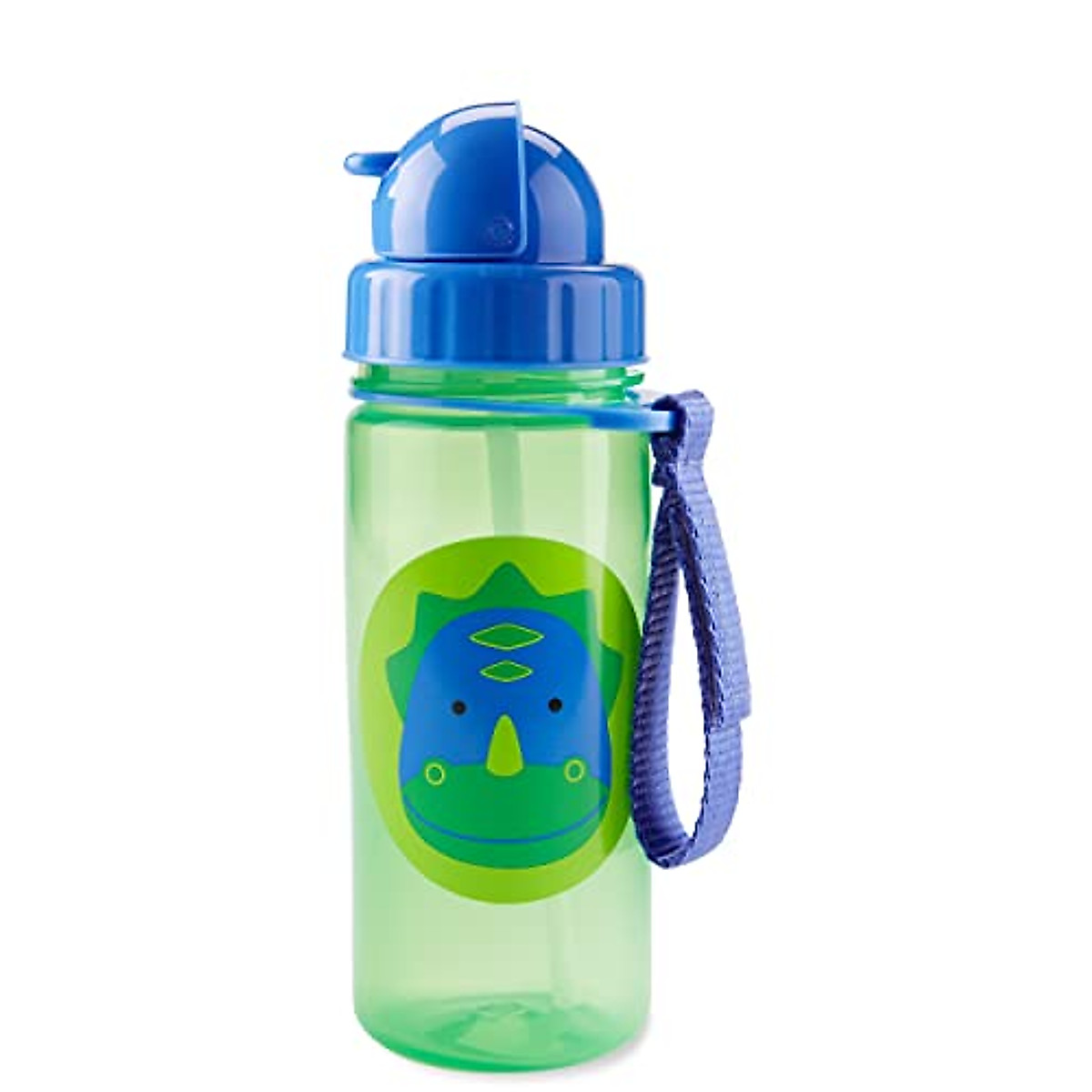 Skip Hop Toddler Sippy Cup with Straw, Zoo Straw Bottle 13 oz, Dino
