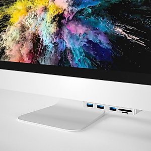 Cateck iMac Hub Aluminum USB Hub Adapter Docking Station with Micro SD & Micro SD Card Reader Combo and 3 USB 3.0 Port Compatible with 2021 iMac and iMac Pro (Upgrade Version)