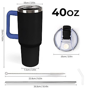 Banana BBQ Meat 40 Oz Tumbler Insulated Stainless Steel Water Bottle Travel Mug Car Cup with Handle And Straw