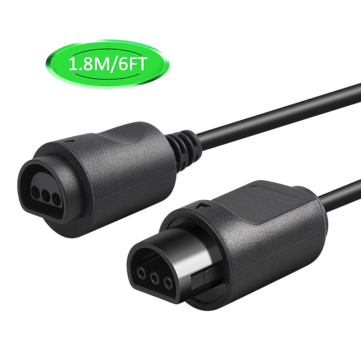 miadore 2-Pack Wired Classic 64 Controller Bundle with 2 Extension Cords [1.8m/6ft ] Compatible with N64 Video Game Console (Black and Yellow)