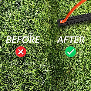 Walensee Weed Grass Cutter with Serrated Double-edged Sharp Blade Manual Grass Whip with 30 Inch Steel Handle Cut Overgrown Weeds Cutting Hand Tool Steel Sod Cutter for Garden, Yard, Field and Ditches