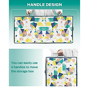 Colemoly Under Bed Storage 2 Pack Storage Containers with Sturdy Sides and Bottom, Large Organizers for Closet Organizers and Storage, Blanket Storage, Clothing Storage