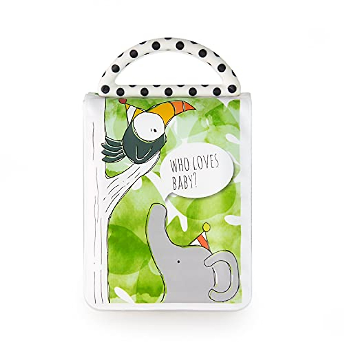 Sassy Developmental Look Book Photo Album | High Contrast Colors and Patterns | Drool Resistant Pages Hold Photos