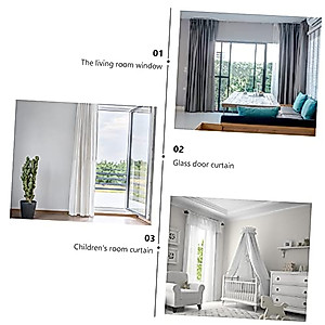 Veemoon 4 Pcs Closet Curtain Rod Bracket Boom Stand Curtain Bracket Shower Bar for Curtain Clothes Rod Brackets Curtain Rod Support Bracket Closet Pole Holder Curtain Rod Rack Alloy White