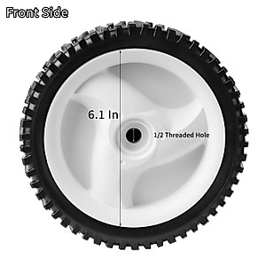 Lawn Mower Wheels Front Drive fit for Craftsman Husqvarna Lawn Mower Parts 532403111 94231X427 583719501 2 Pack 8" X1-3/4 Wheel Self Propelled Replaces AYP Oregon72-344