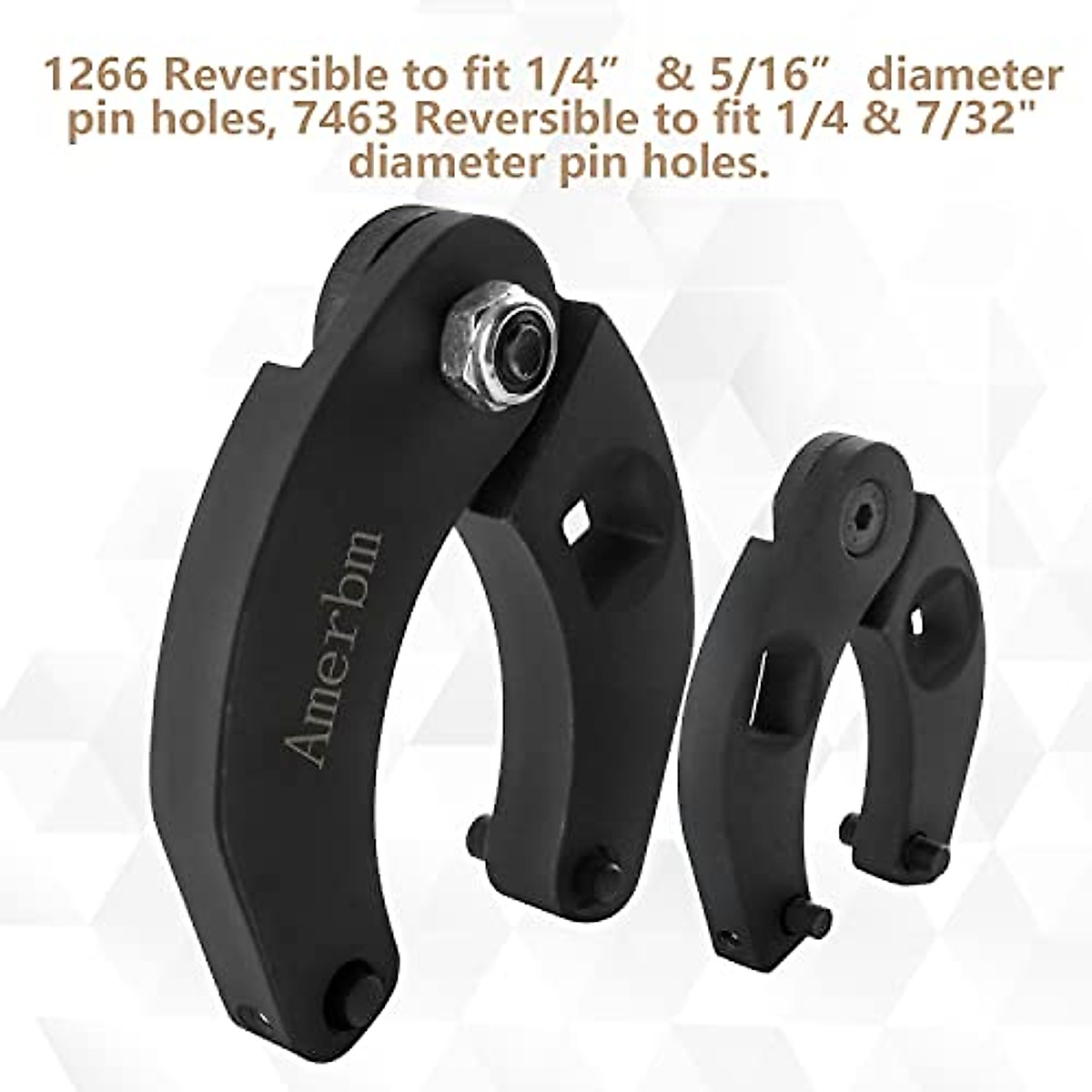 Amerbm Adjustable Gland Nut Wrench 1266& 7463 Universal Hydraulic Cylinder Spanner Wrench on Most Farm and Construction Equipment 2pcs